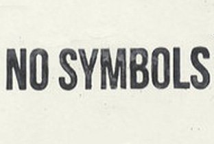 No Symbols · Record label RA