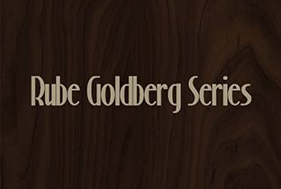 Rube Goldberg Logo Rube Goldberg's Outlandish Cartoons Inspire A