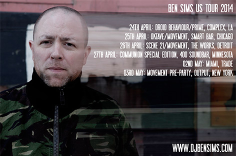Ben Sims sorts out US tour · News RA