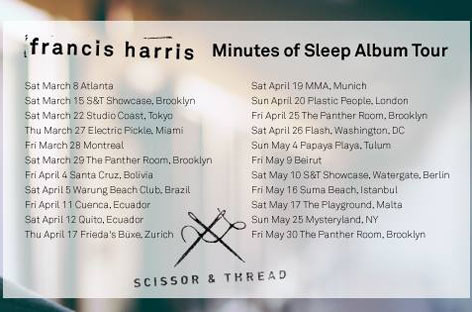 Francis Harris announces South America dates · News RA