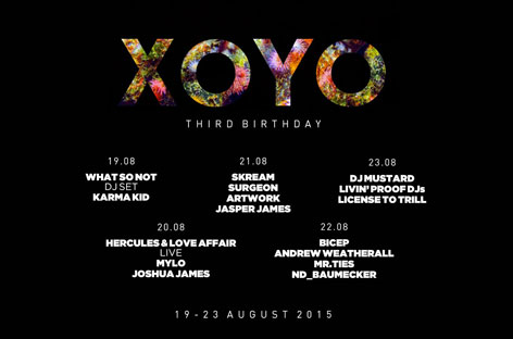 XOYO celebrates third birthday with five-night series · News RA