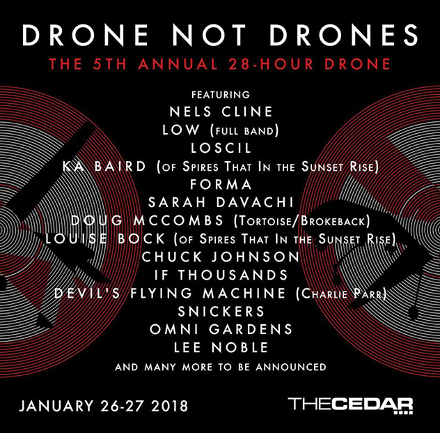 Loscil, Sarah Davachi billed for Drone Not Drones in Minneapolis · News RA