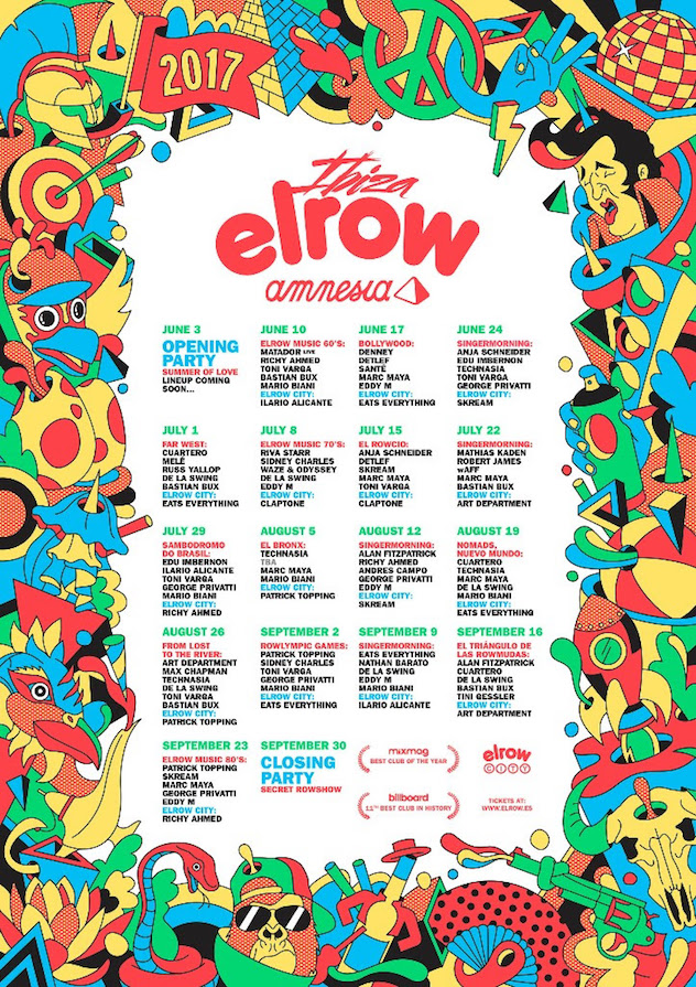 Elrow reveals weekly lineups for Amnesia Ibiza residency · News RA