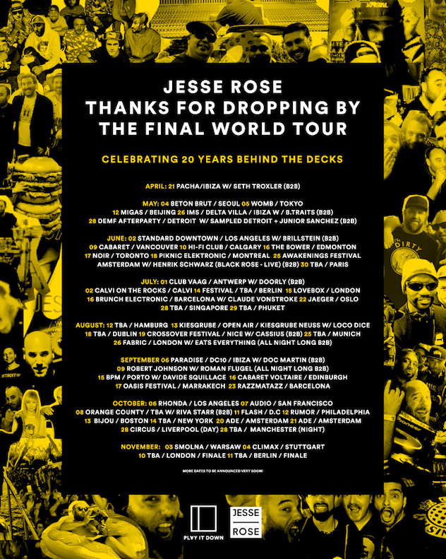 Jesse Rose announces final tour with nearly 40 worldwide gigs · News RA