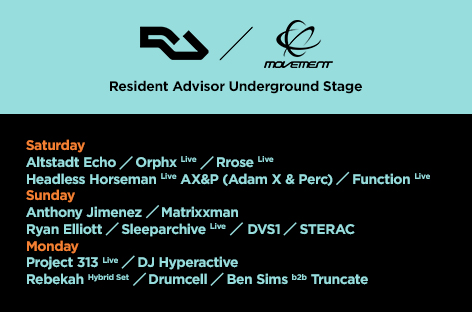 RA to host stage at Movement 2017 with Function, DVS1 · News RA