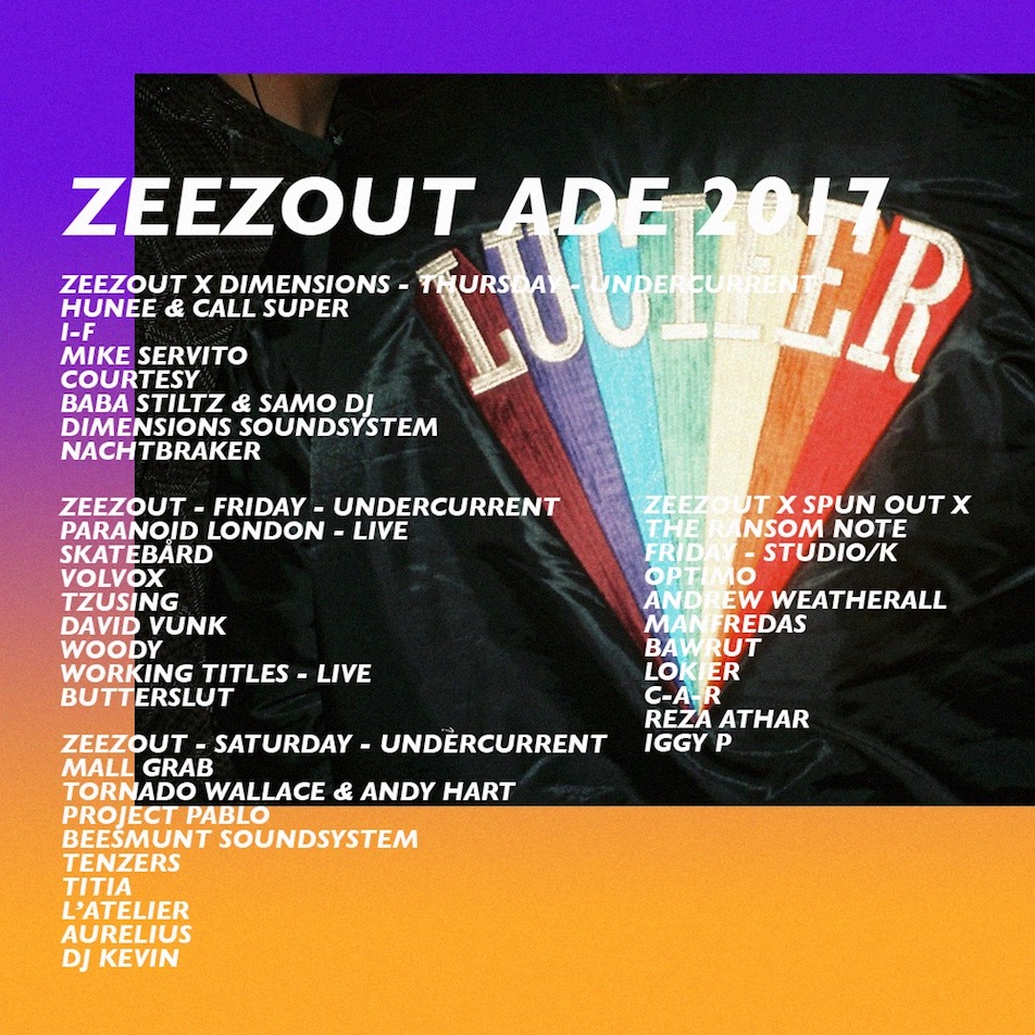 ZeeZout to host four parties at ADE 2017 · News RA