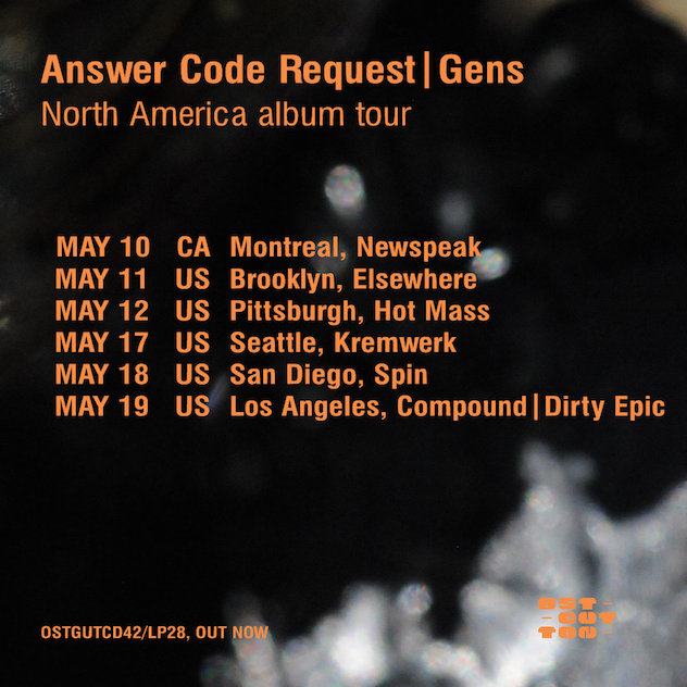 Answer Code Request charts North America tour for May · News RA