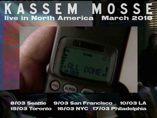 Kassem Mosse lines up a six-stop tour of North America for March · News RA