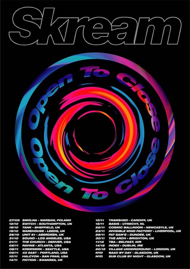 Skream plots 23-date Open To Close tour · News RA
