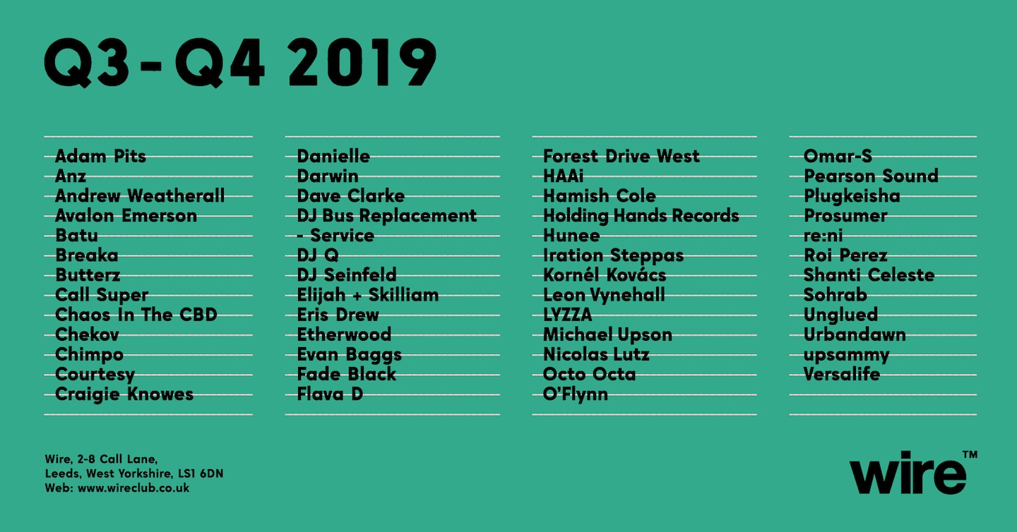 Leeds's Wire Club outlines autumn/winter schedule · News RA