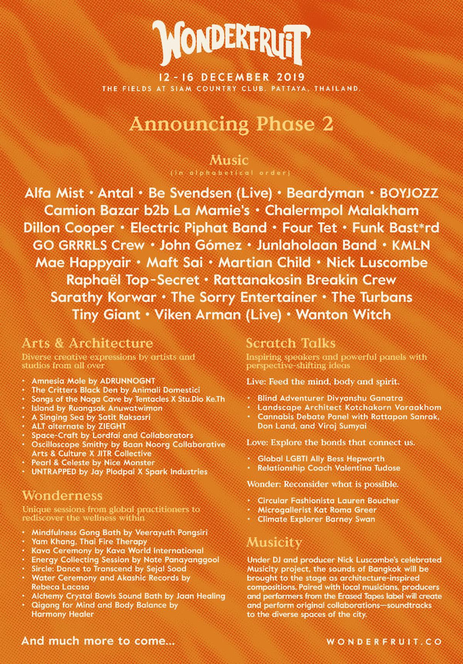 Thailand's Wonderfruit Festival adds Four Tet for 2019 · News RA