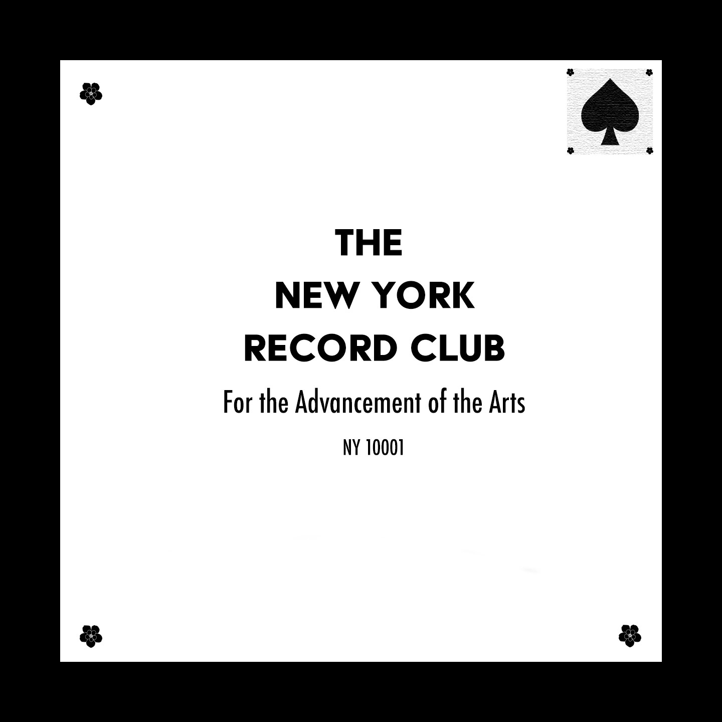 The New York Record Club for The Advancement of The Arts · Artist Profile