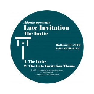 Adonis presents Late Invitation - The Invite · Single Review RA